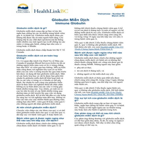 Globulin miễn dịch | PDF