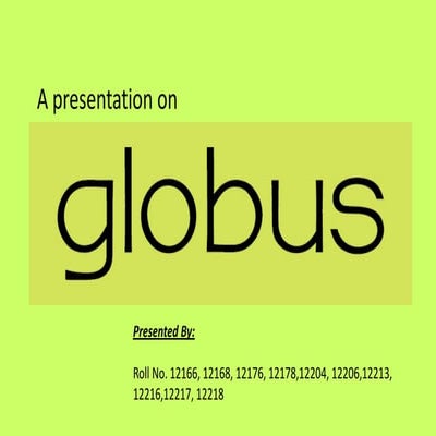 Globus retail | PPTX