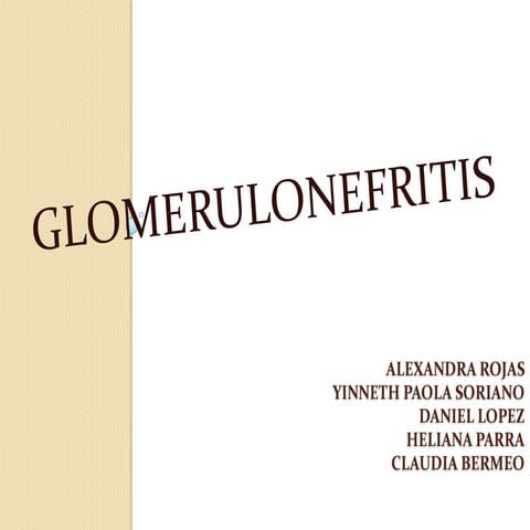 Glomerulo | PPTX