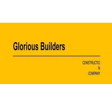 Glorious builders | PPTX
