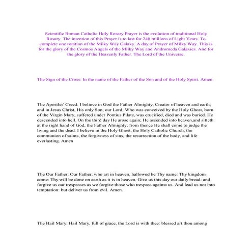 Glorious mysteries on wednesday and sunday scientific holy rosary | PDF