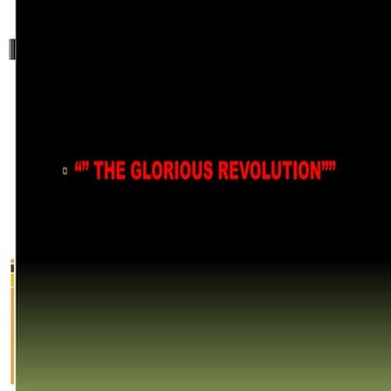 Glorious revolution | PPT