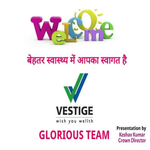 VESTIGE PLAN PRESENTATION | PDF
