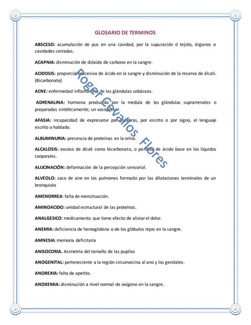 Glosario de términos | PDF