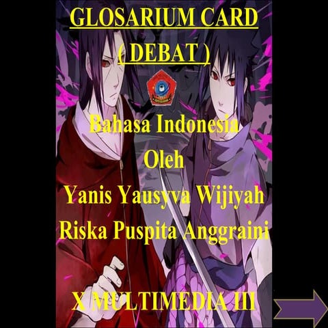 Glosarium Card Teks Debat, Riska -yanis x mm3 vocsten Malang | PPT