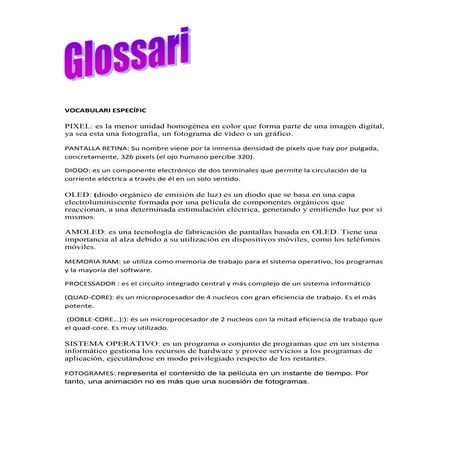 Glossari | DOCX
