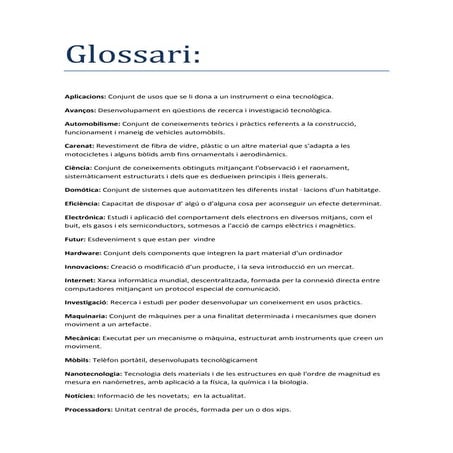 Glossari sergio álvarez i pol ramos | PDF