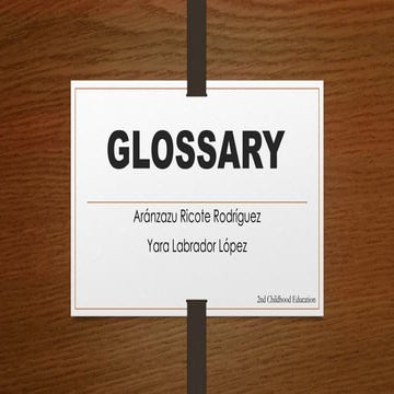 Glossary | PPTX
