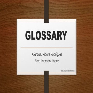 English Glossary | PPT