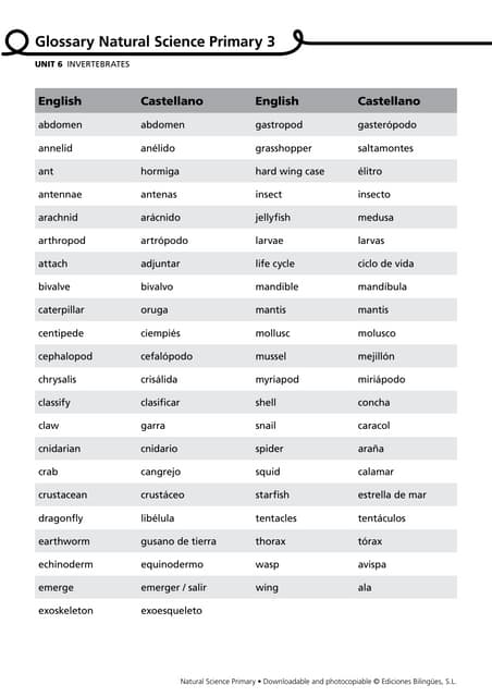 Natural Science: MATERIALS GLOSSARY | PDF
