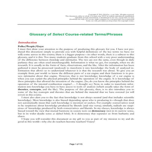 Definitions of Course-Related Terms/Phrases | PDF