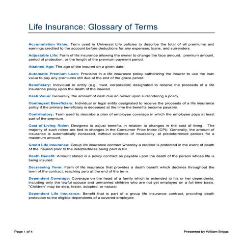 glossary of life terms for life insurance.pdf
