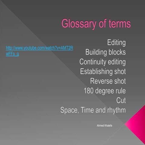 Glossary of terms | PPT