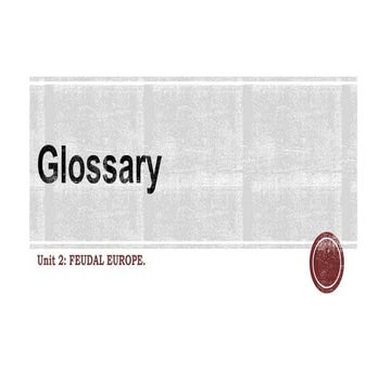 Glossary unit2(updated) | PPT