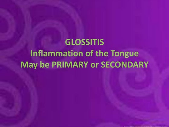 Geographic tongue disease powerpoint | PPT