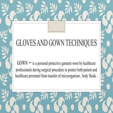 Gloving degloving | PPTX