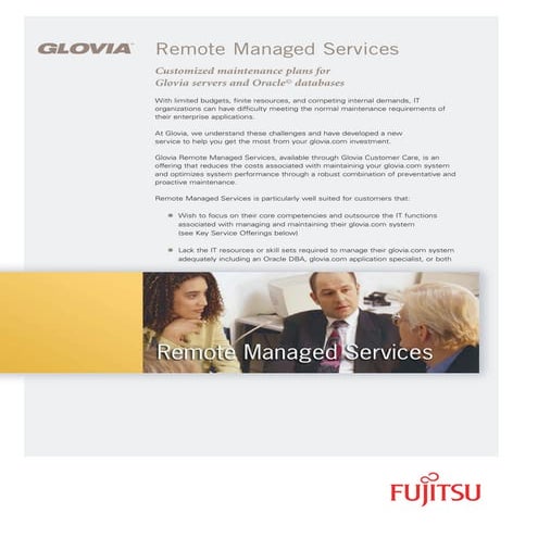 Glovia Remote Managed Services | PDF