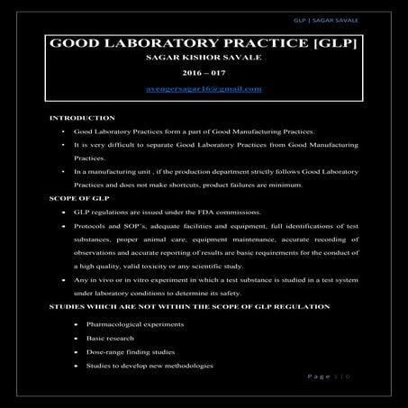 GLP | PDF