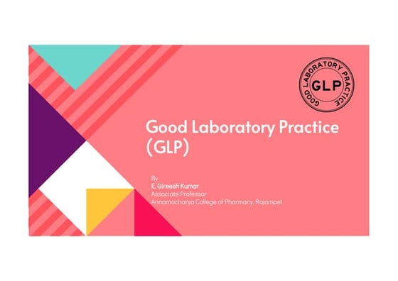 OECD Principle of GLP (1).pptx | Chemistry | Science