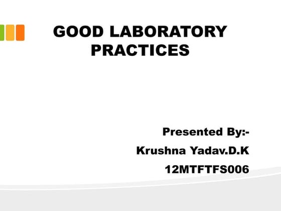 OECD principles of Good Laboratory Practice. | PPT
