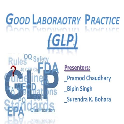 Good Laboratory Practice | PPTX