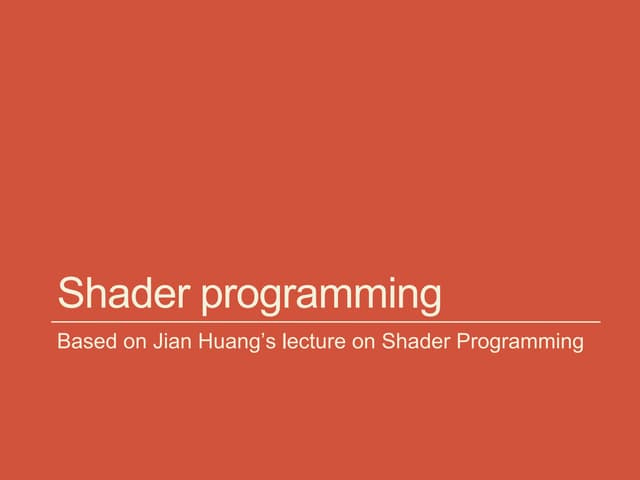 Gl Shading Language Document By Openglpdf
