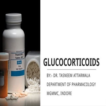 Glucocorticoids presentation by Dr. Tasneem | PPTX