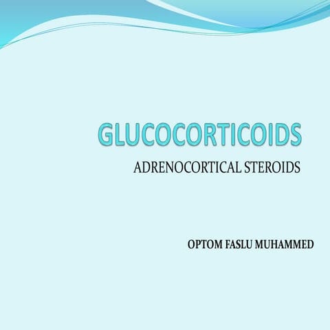 Glucocorticoids | PPTX