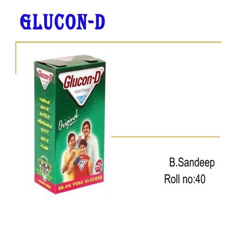 marketing mix and stp of glucon-d | PPT
