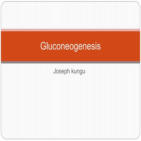 Gluconeogenesis.presentation slides ptx | PPT