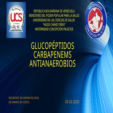 Antibióticos Glucopeptidos | PPTX