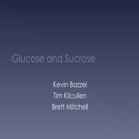 Glucose And Sucrose | PPT