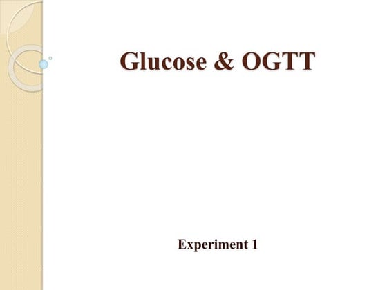 Glucose Tolerance Test | PPT