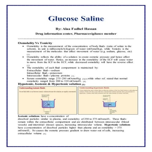 Glucose saline | DOCX