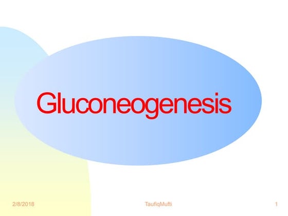 Gluconeogenesis - The Pathway and Regulation | PDF | Endocrine and ...
