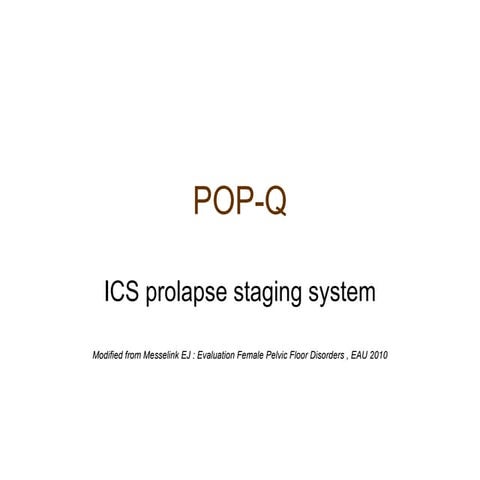 POP-Q made easy | PPSX