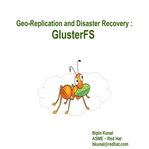Glusterfs geo-replication | ODP