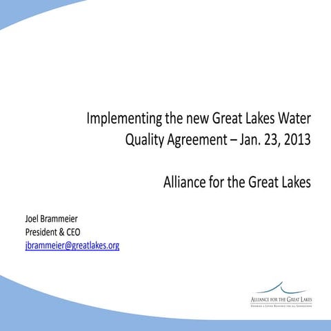 Alliance for the great lakes