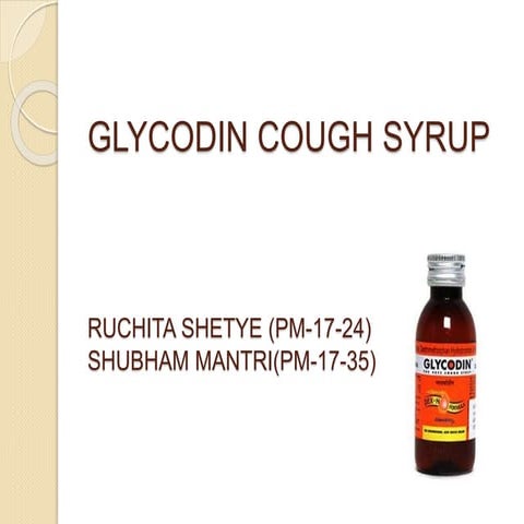 Glycodin syrup OTC | PPTX