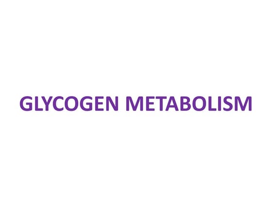 Glycogenolysis | PPT