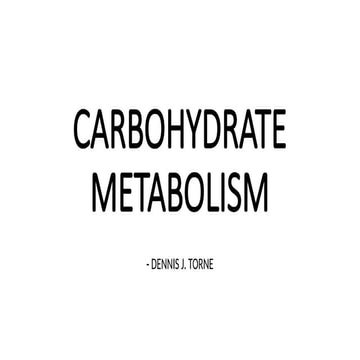 Glycolysis - carbohydrate metabolism in plants | PPTX