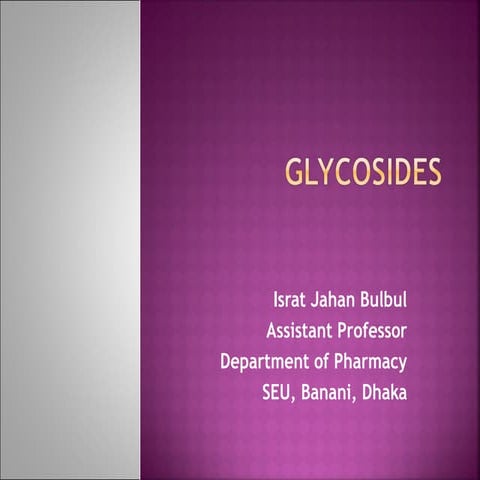 Glycosides | PPT