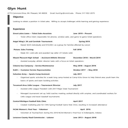 Arles Resume 7-29-15 | DOC