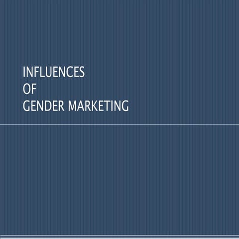 Gender Marketing Research | PPTX