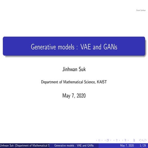 Generative Models Vae And Gan Ppt 1501