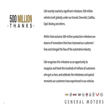 General Motors history, facts and figures | PDF