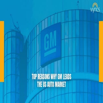 Top Reasons Why General Motors Is The Leading Car Maker In The United ...