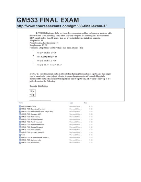 Acc400 final exam | DOCX | Educational Assessment | Education