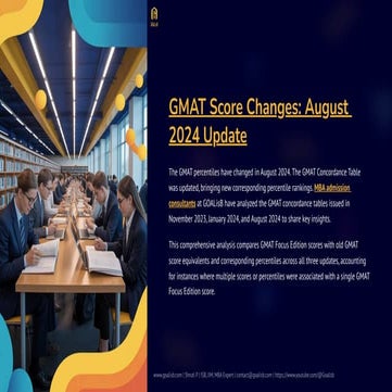 GMAT Score Changes August 2024 Explained: Understanding New Percentiles ...