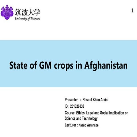 Gm crops | PPTX